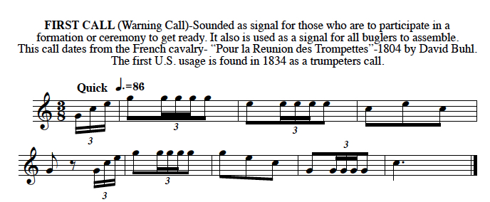 First Call and Call to the Post - Taps Bugler: Jari Villanueva